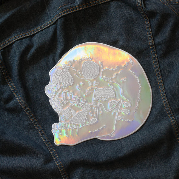 Holographic Skull Back Patch – Inner Decay