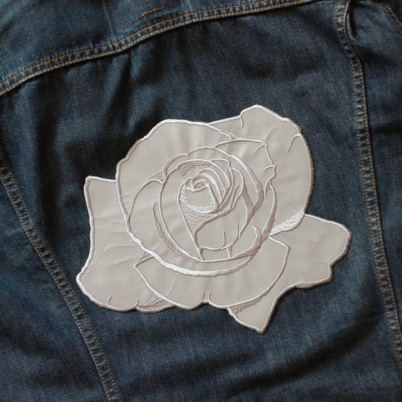 Reflective Rose Back Patch – Inner Decay