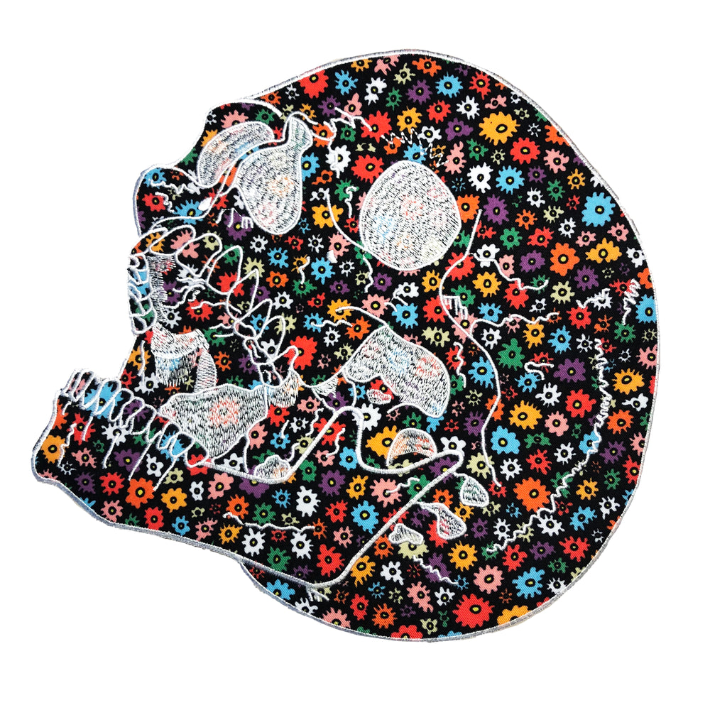 Flower Skull Back Patch – Inner Decay